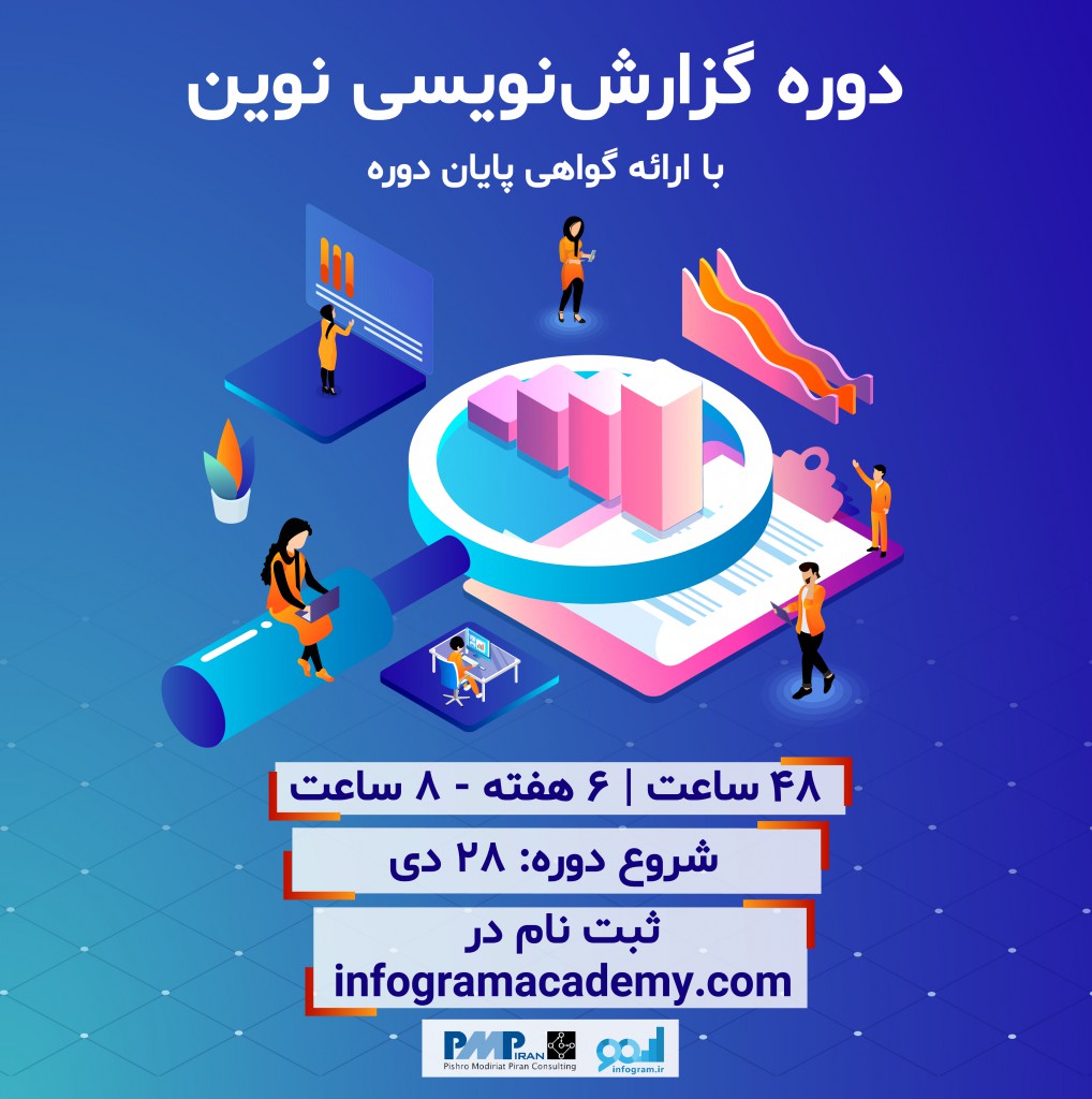 دوره گزارش نویسی نوین دی 97 آکادمی اینفوگرام